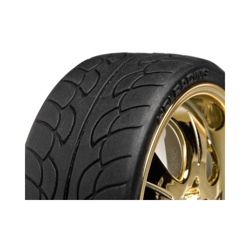 MOUNTED SUPER LOW TREAD TIRE (GOLD/4ks)