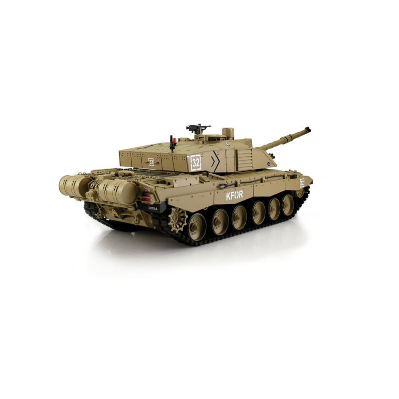 TORRO tank 1/16 RC CHALLENGER 2 písečný kamufláž - BB Airsoft+IR ...